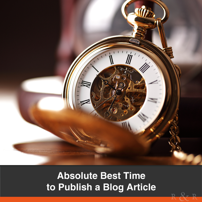 Absolute Best Time to Publish a Blog Article